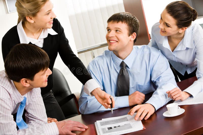 Business discussion stock photo. Image of partner, collar - 4103278