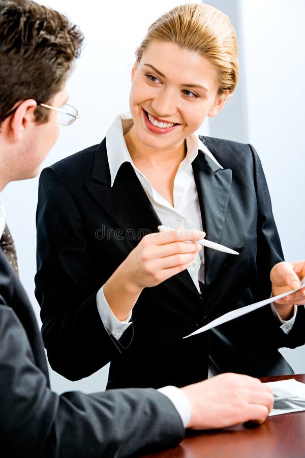 Business discussion stock photo. Image of holding, people - 4338796