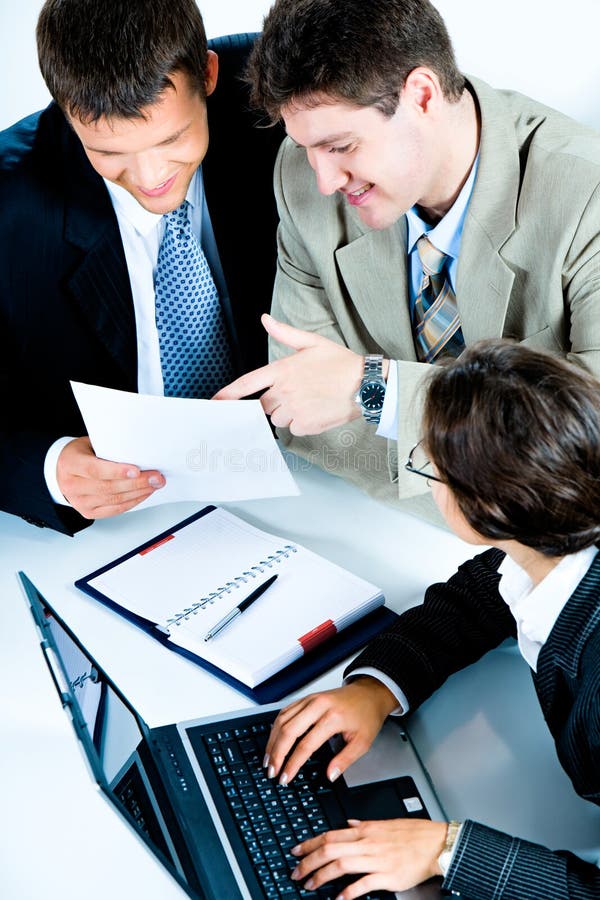 Business discussion stock image. Image of planning, business - 4626837