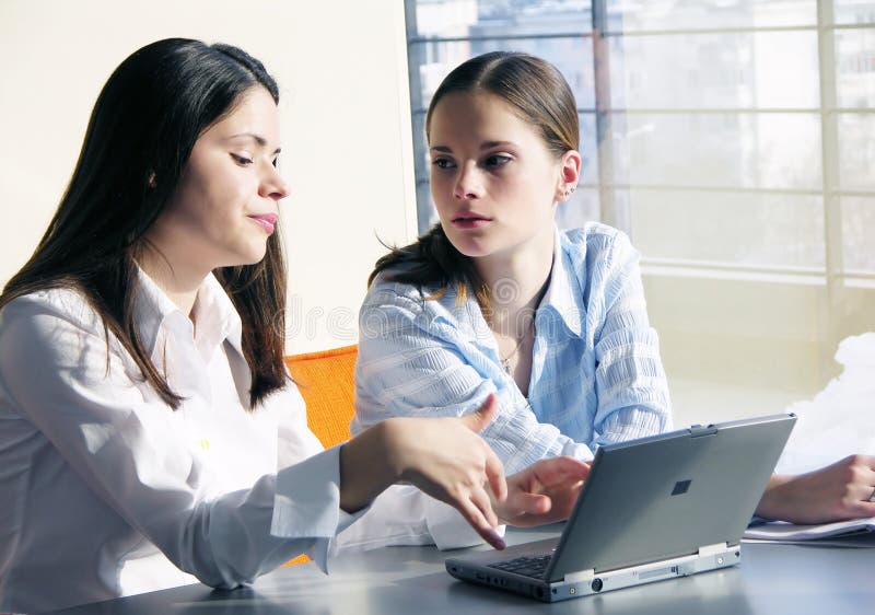 Business discussion stock photo. Image of colleagues, glance - 86860