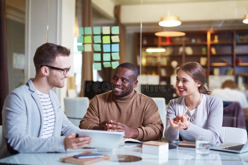 Business discussion stock photo. Image of executive, intercultural ...