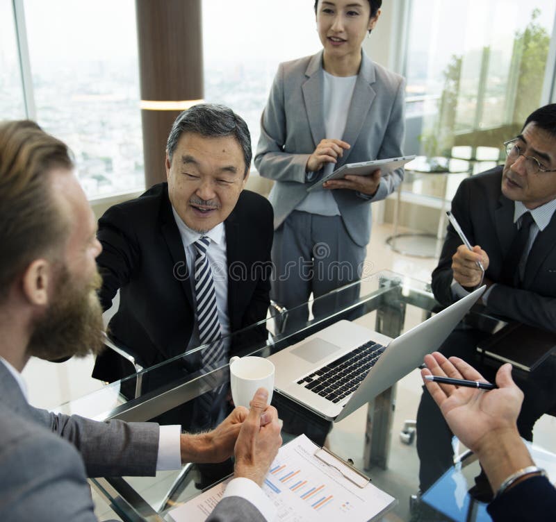 Business Discussion Meeting Presentation Briefing Concept Stock Image ...
