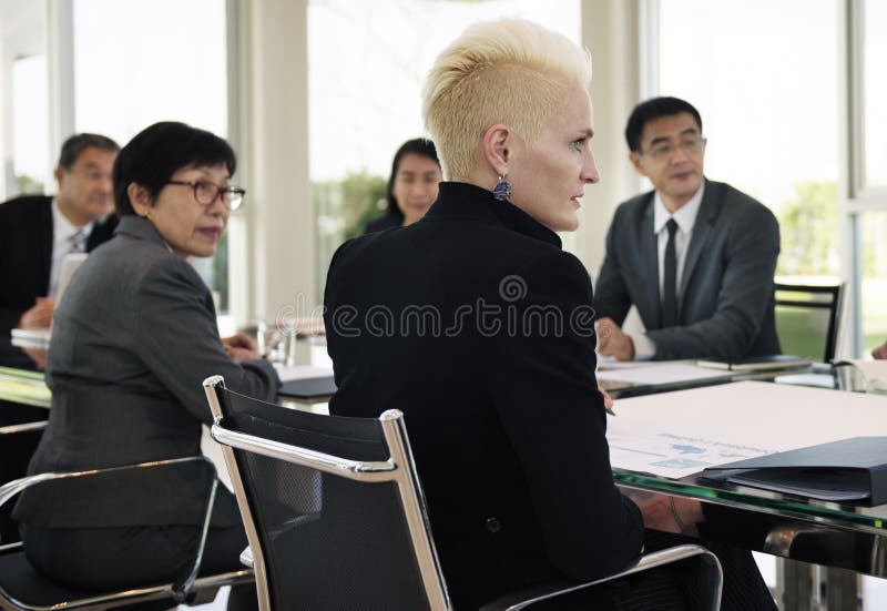 Business Discussion Meeting Presentation Briefing Concept Stock Image ...