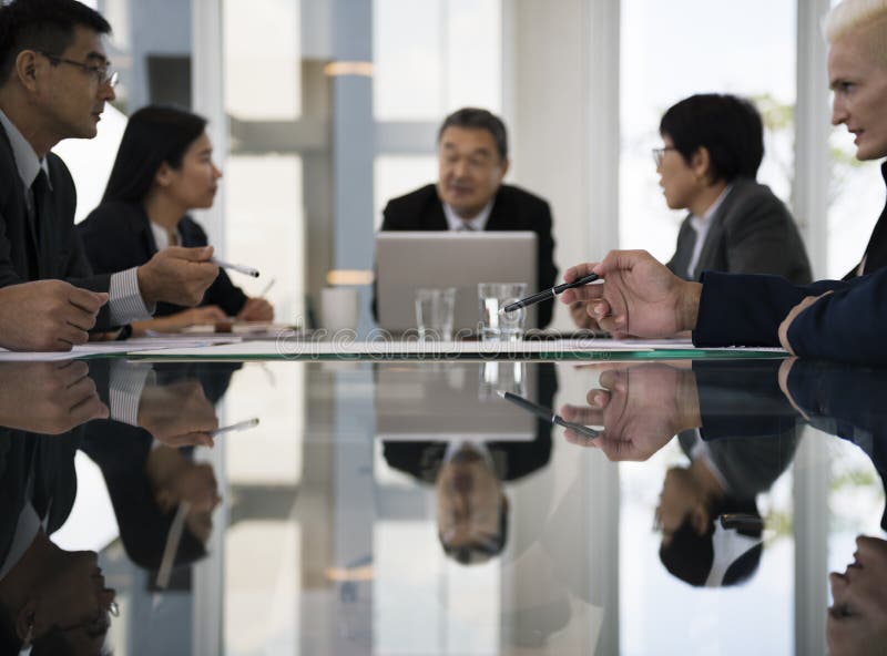 Business Discussion Meeting Presentation Briefing Concept Stock Image ...