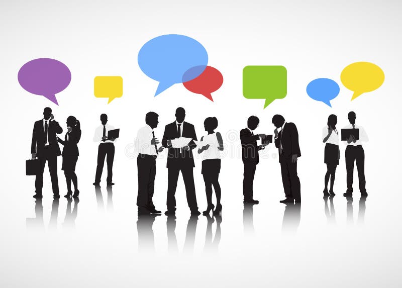 Business discussion stock vector. Illustration of symbol - 27221008