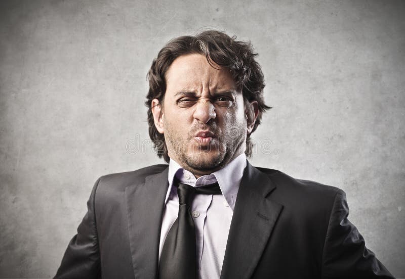 Business Disgust stock photo. Image of wall, portrait - 25472022