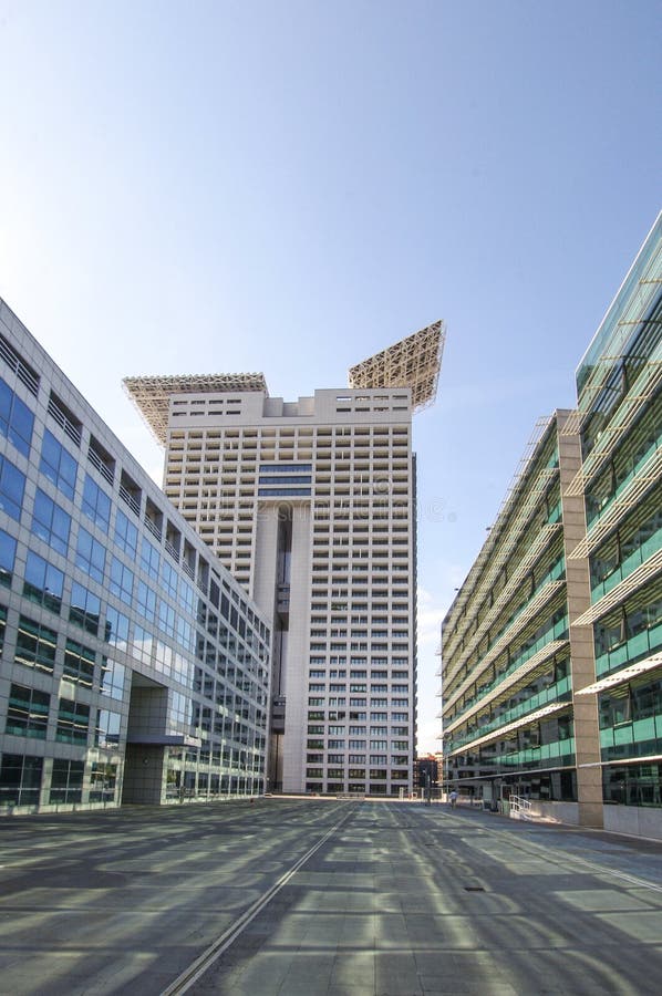 Business District with Modern Buildings in Rome Italy Stock Image ...