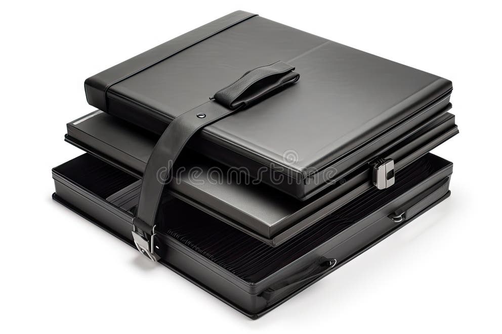 Business Document Case, with Different Types of Documents and Files ...