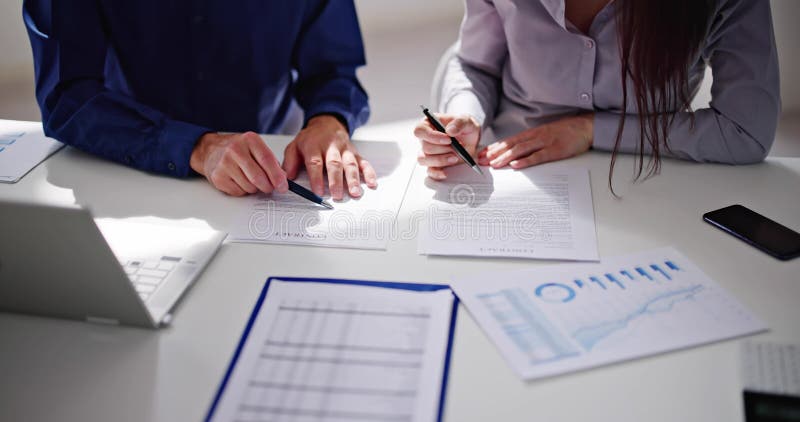 Business Document Contract Review Stock Photo - Image of strategy ...