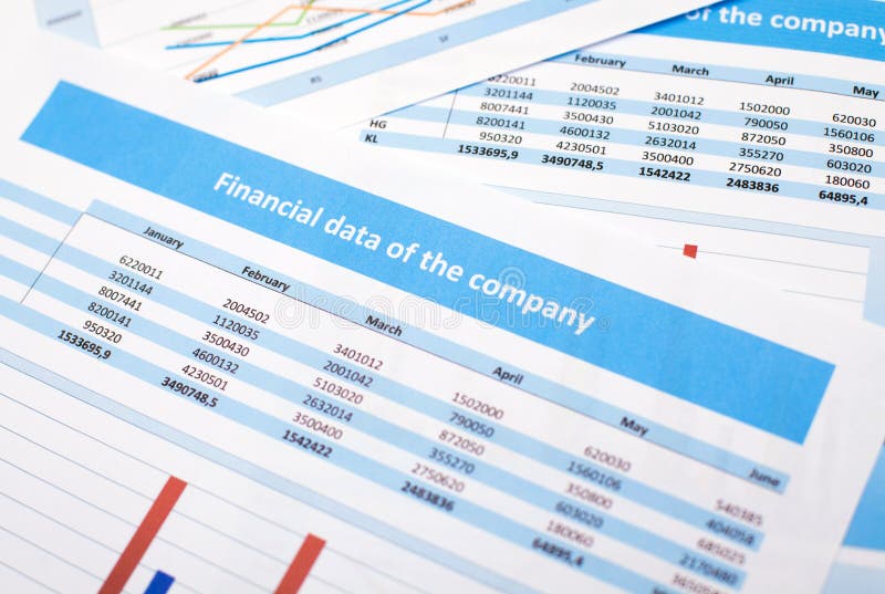 Business Document. Finance Data Stock Image - Image of investment ...