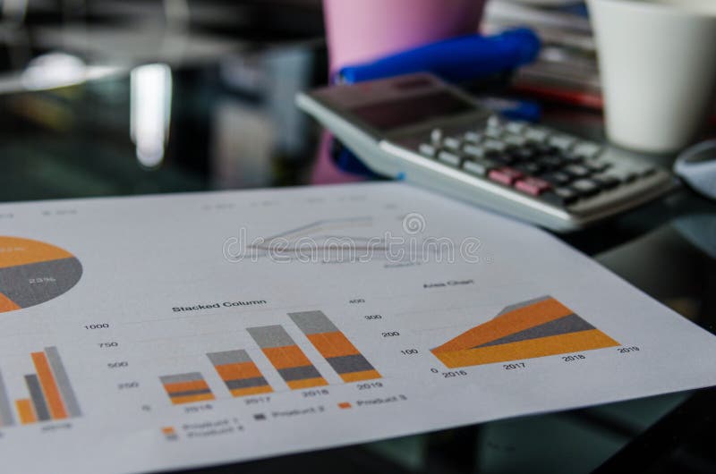 Business Document Financial Stock Photo - Image of accounting ...