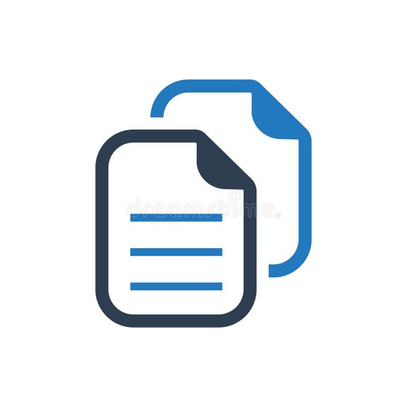 Business Document Icon stock vector. Illustration of symbol - 123950196