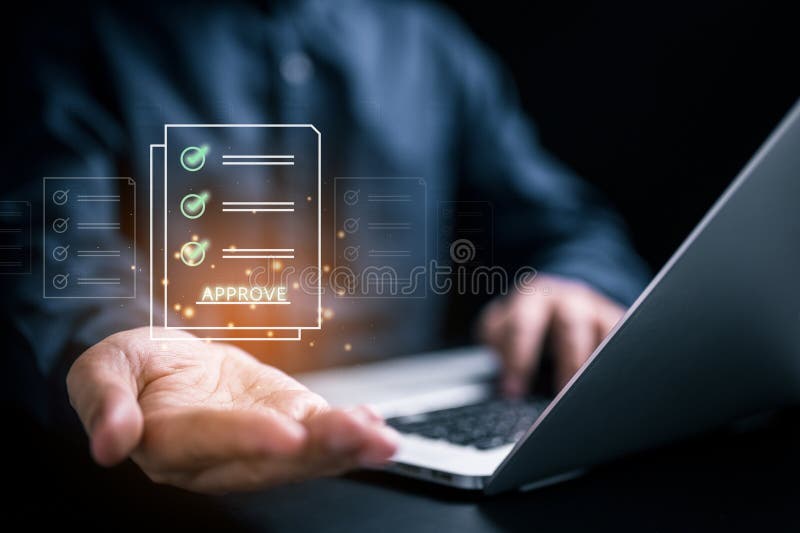 Business Document Icon, Virtual Screen Stock Image - Image of file ...