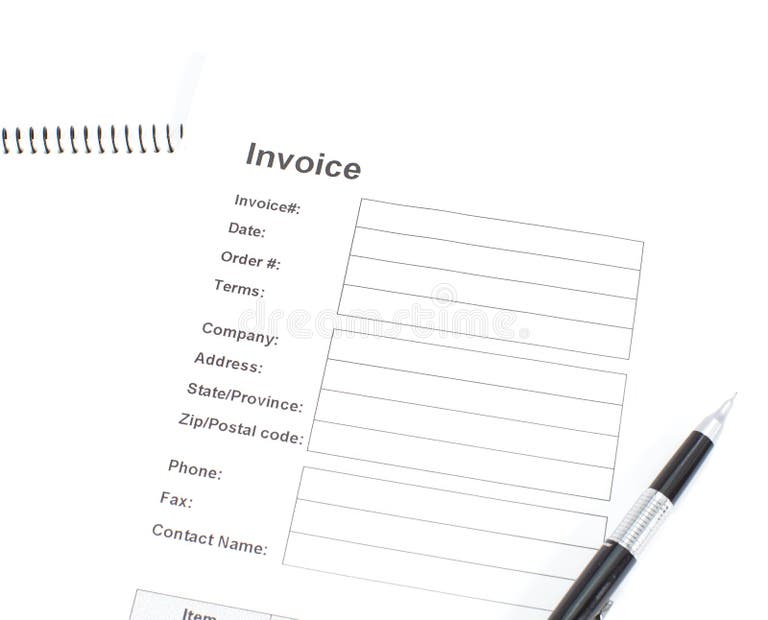 Business Document Invoice stock photo. Image of bill - 31948810