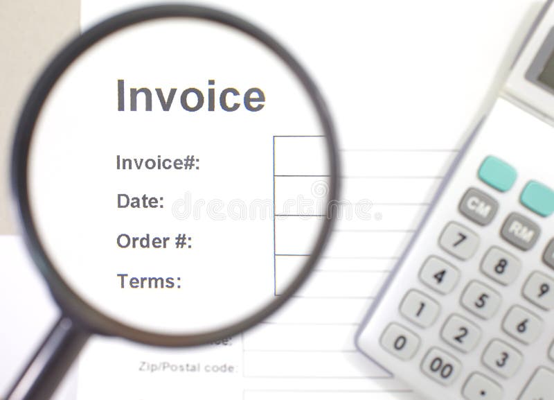 Business Document Invoice stock image. Image of bookkeeping - 34153813