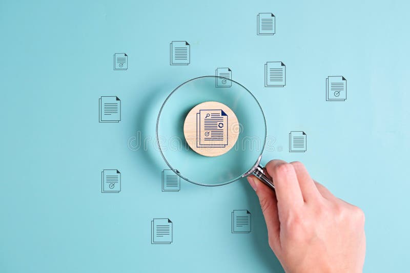 Business Document Paper Icon, Document Management System, DMS Stock ...