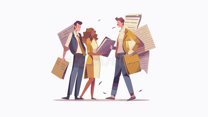 Professional Business Documents Abstract Concept Vector Illustration ...