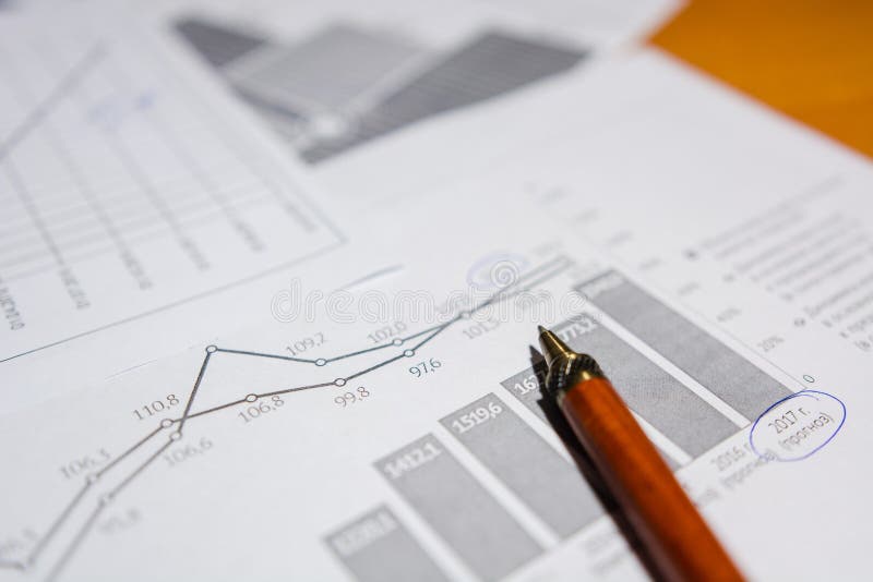 Business documents stock image. Image of data, investments - 82698819