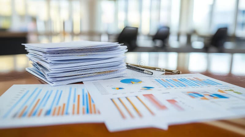 Business Documents and Analysis Stock Image - Image of growth ...