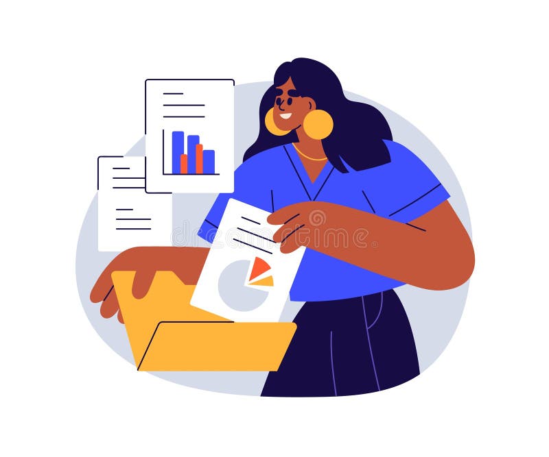 Person Organizing Information Stock Illustrations – 246 Person ...