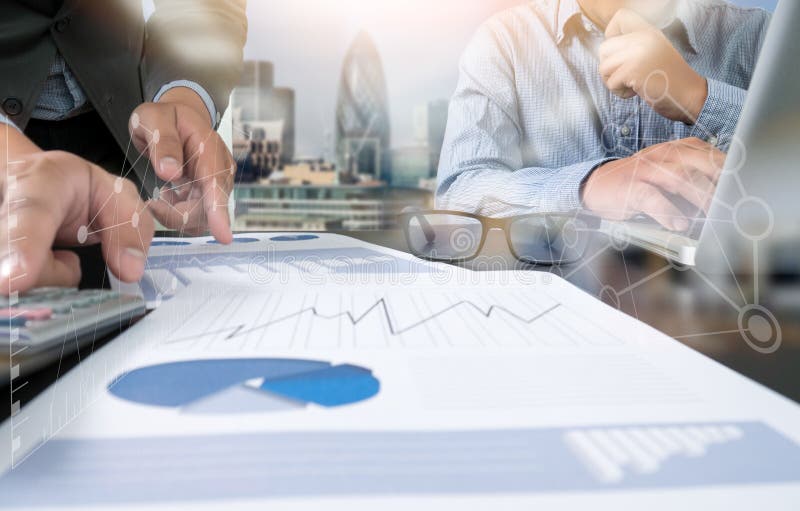 Business Documents on Office Table Laptop Computer Stock Image - Image ...