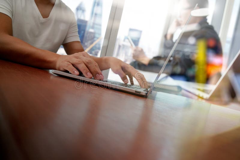 Business Documents on Office Table with Smart Phone Stock Image - Image ...
