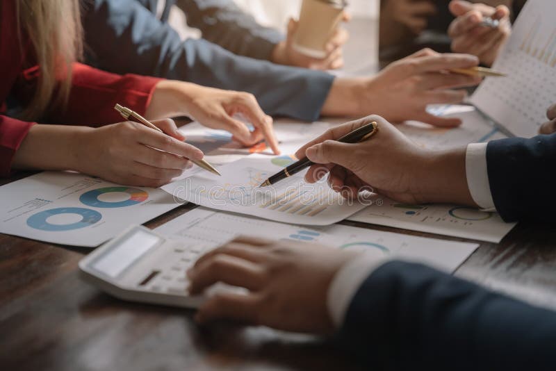 Business Documents on Office Table with Tablet and Laptop Computer and ...
