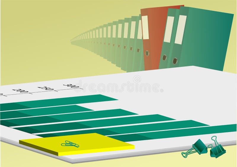 Documents Table and Sheets Icon Stock Vector - Illustration of graphic ...