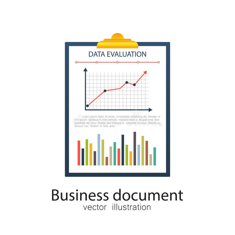 Business Documents. Vector Illustration Stock Vector - Illustration of ...