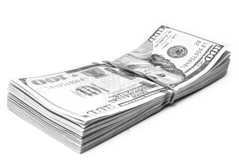 Business Dollar Money on White Background Stock Photo - Image of ...
