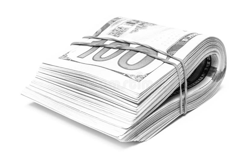 Business Dollar Money on White Background Stock Photo - Image of ...