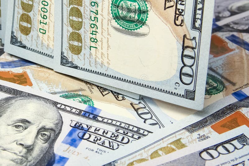 Business Dollar Money in a Bag on a White Background Stock Image ...