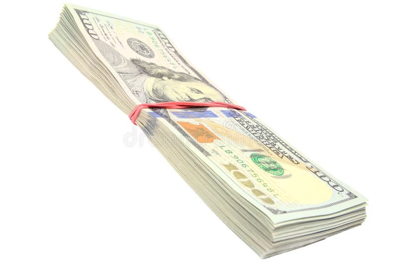 Business Dollar Money on White Background Stock Photo - Image of ...