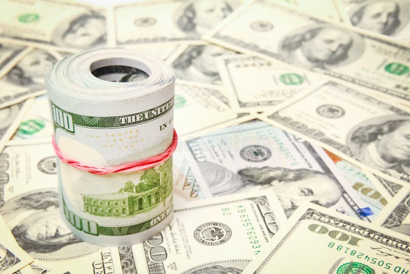 Business Dollar Money on White Background Stock Image - Image of group ...