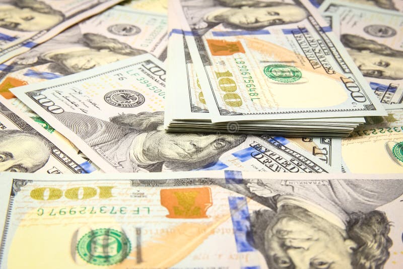 Business Dollar Money on White Background Stock Image - Image of ...