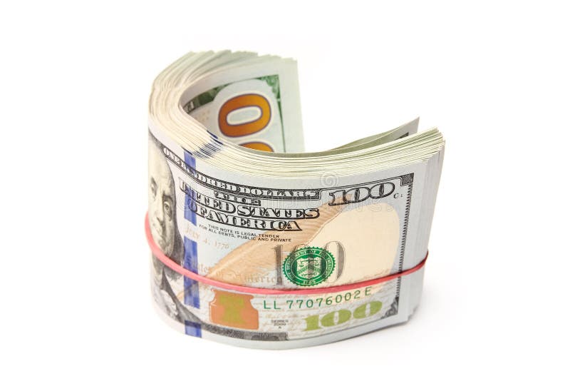 Business Dollar Money on White Background Stock Photo - Image of ...