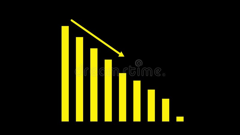 Business Down Graph with Arrow, Business Down Graph Sale Decrease Stock ...