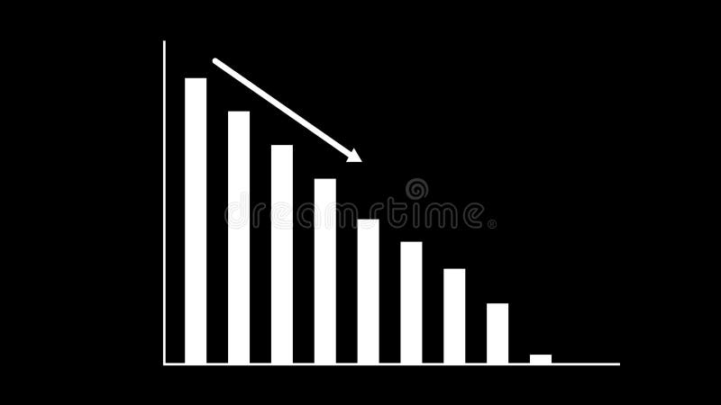 Business Down Graph with Arrow, Business Down Graph Sale Decrease Stock Video - Video of report ...