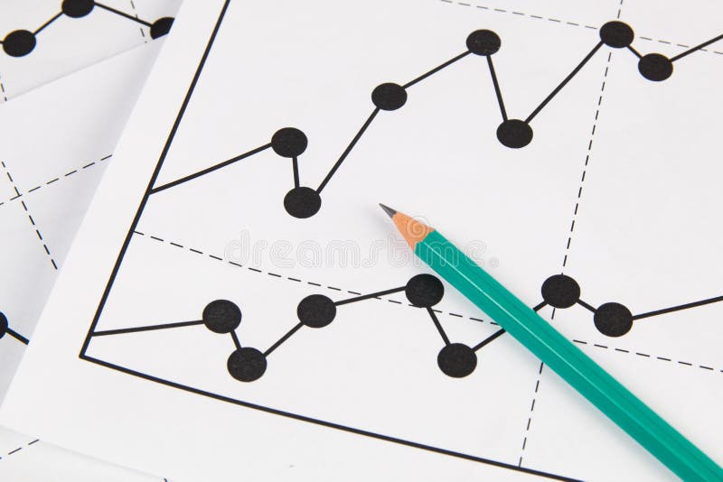 Business Drawing Chart Graphics Stock Image - Image of management ...