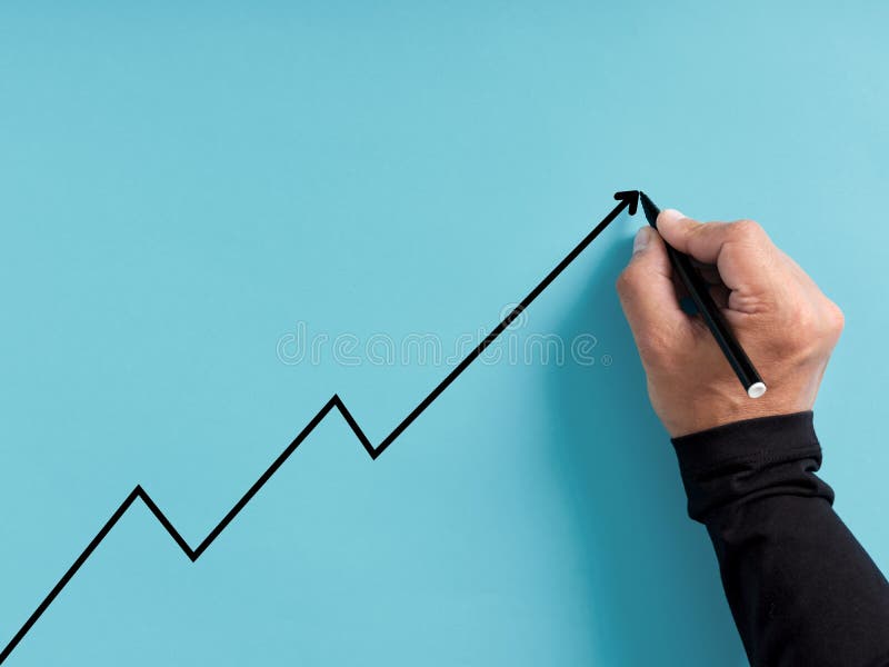 Business or Economic Growth and Development Concept. Hand Draws an ...