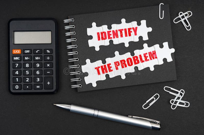Identify the Problem is Shown Using the Text Stock Image - Image of ...