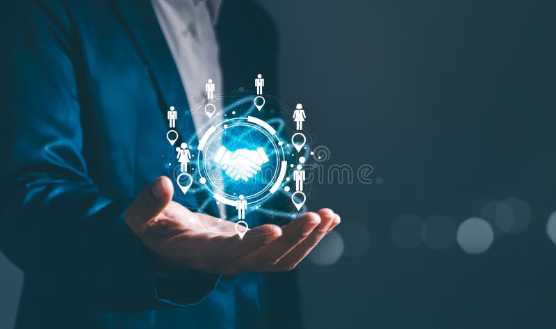 Business Ecosystems and Partnerships Concept. Business Collaboration ...