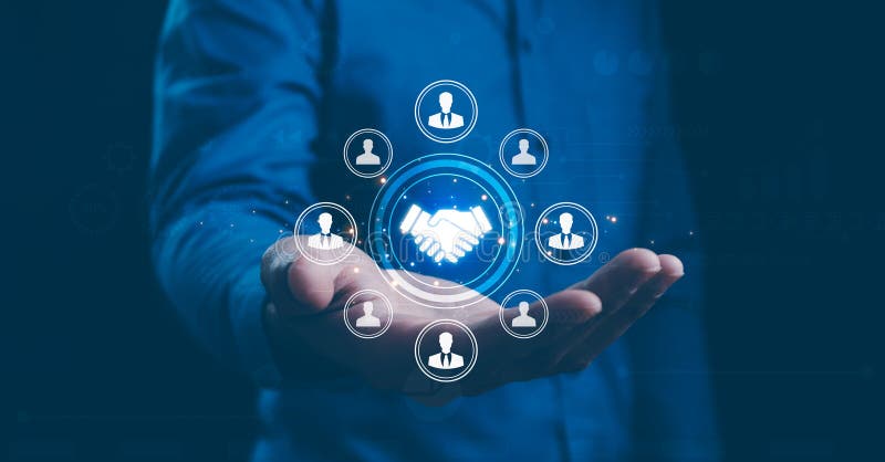 Business Ecosystems and Partnerships Concept. Business Collaboration ...