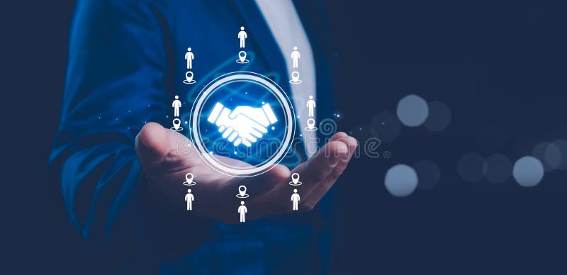 Business Ecosystems and Partnerships Concept. Business Collaboration ...