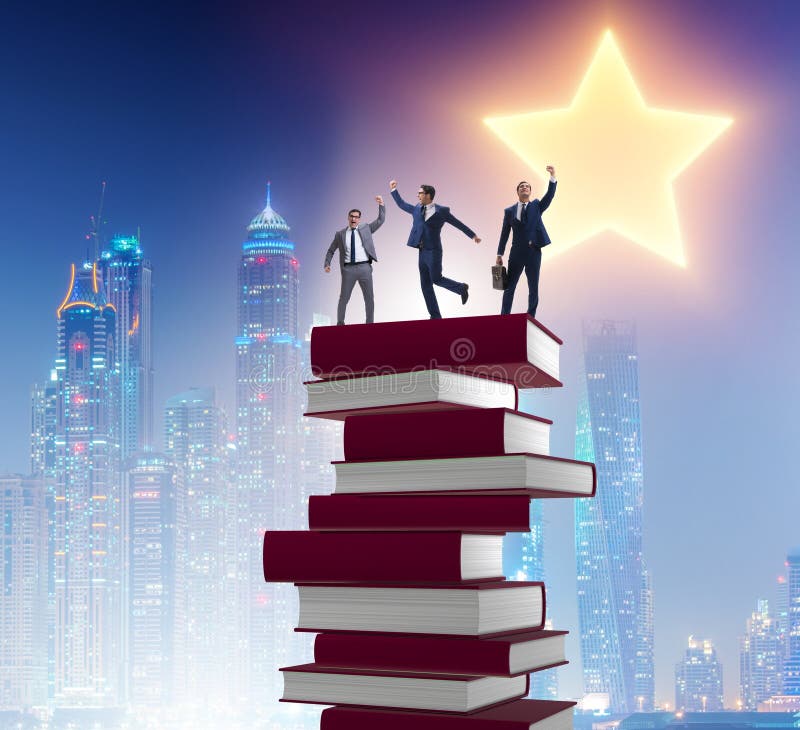 Business Education Concept with Businessman and Books Stock ...