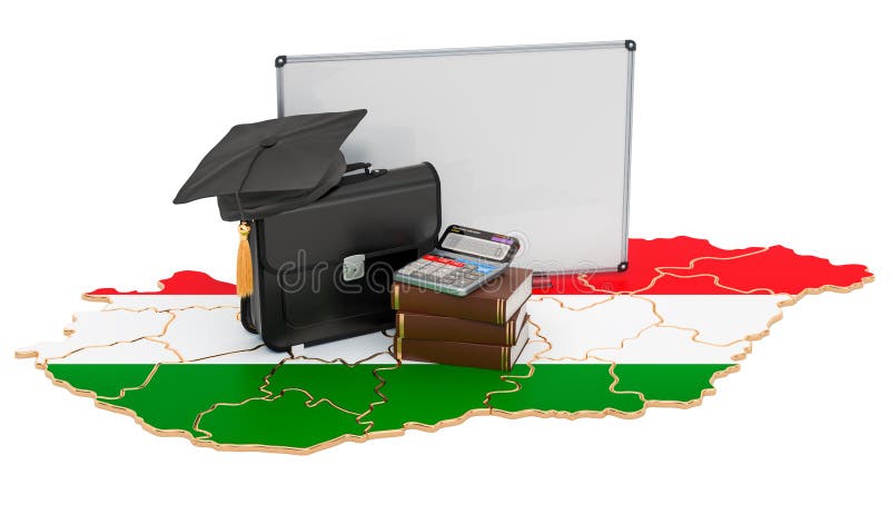 Graduation Hungary Flag Was Hoisted on Mascot Pole Stock Vector ...