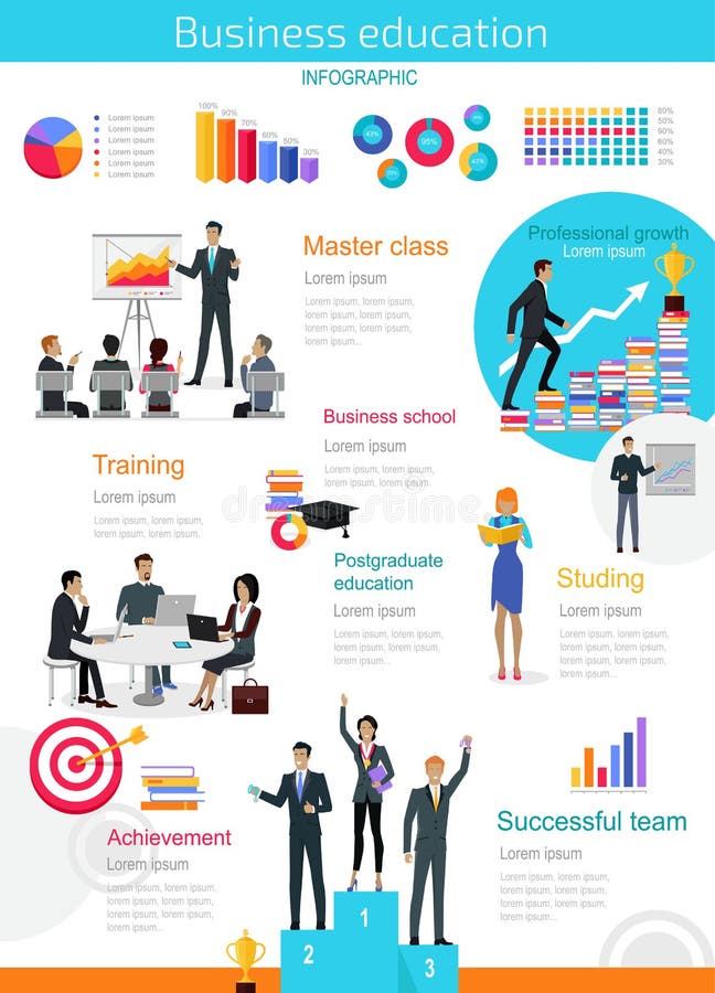Infographic Master Class. Training Staff Brief Presentation Stock ...