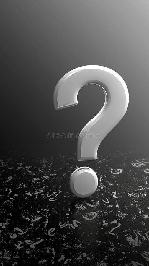 Business or Educational Design White Question Mark on Background ...