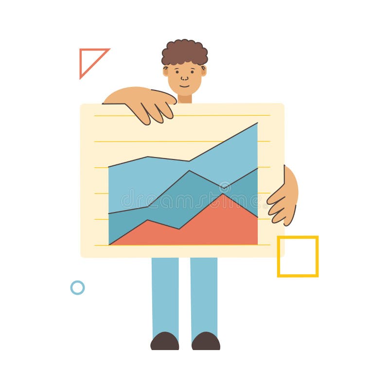 Business or Educational Infographics Concept with Businessman with ...