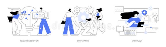 Business Efficiency Abstract Concept Vector Illustrations. Stock Vector - Illustration of ...